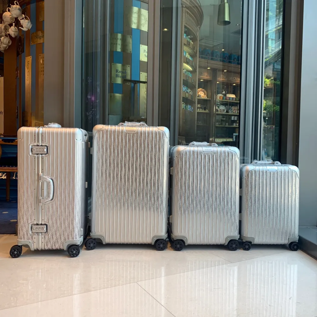 Dior x RIMOWA Aluminum 4-Wheel Suitcase | The King Decor