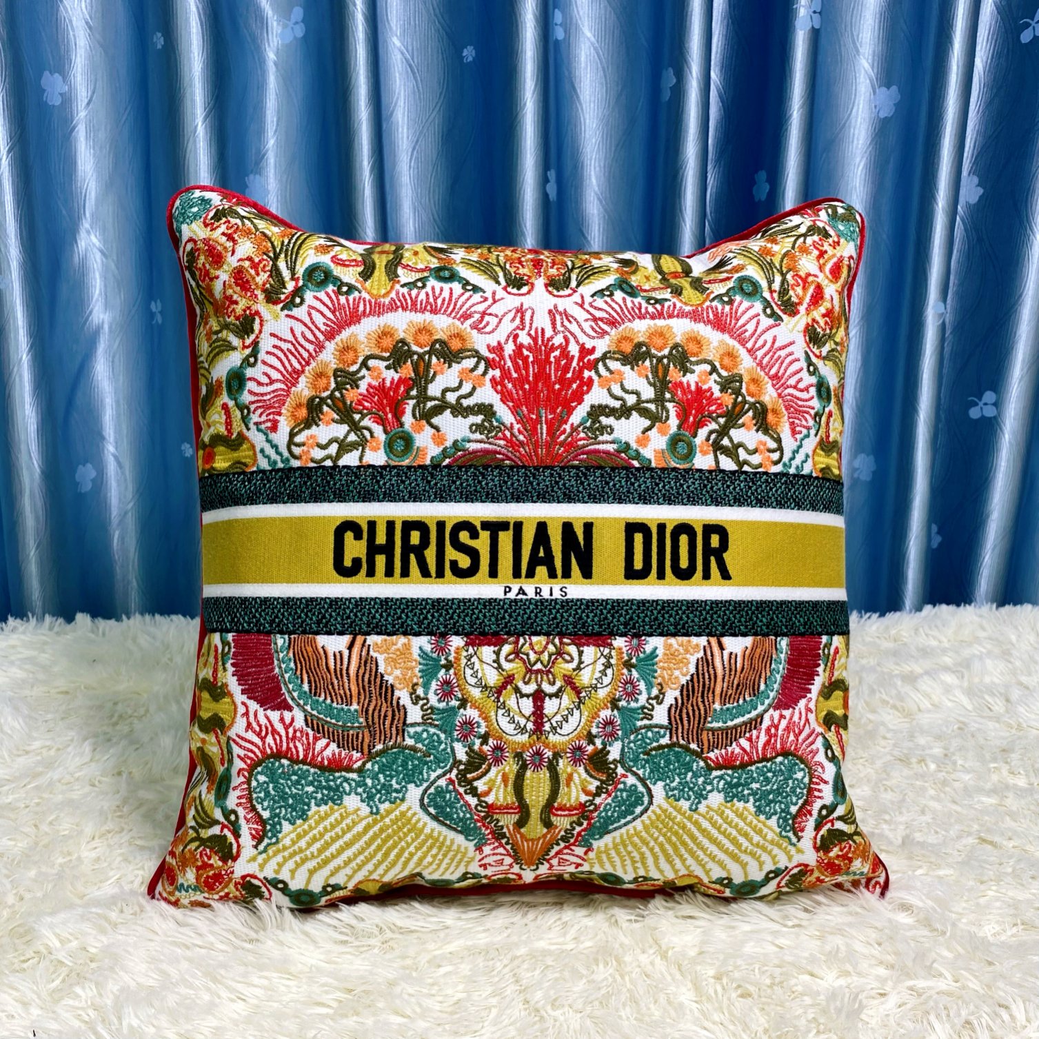 Dior Square Pillow - Toile de Jouy | The King Decor