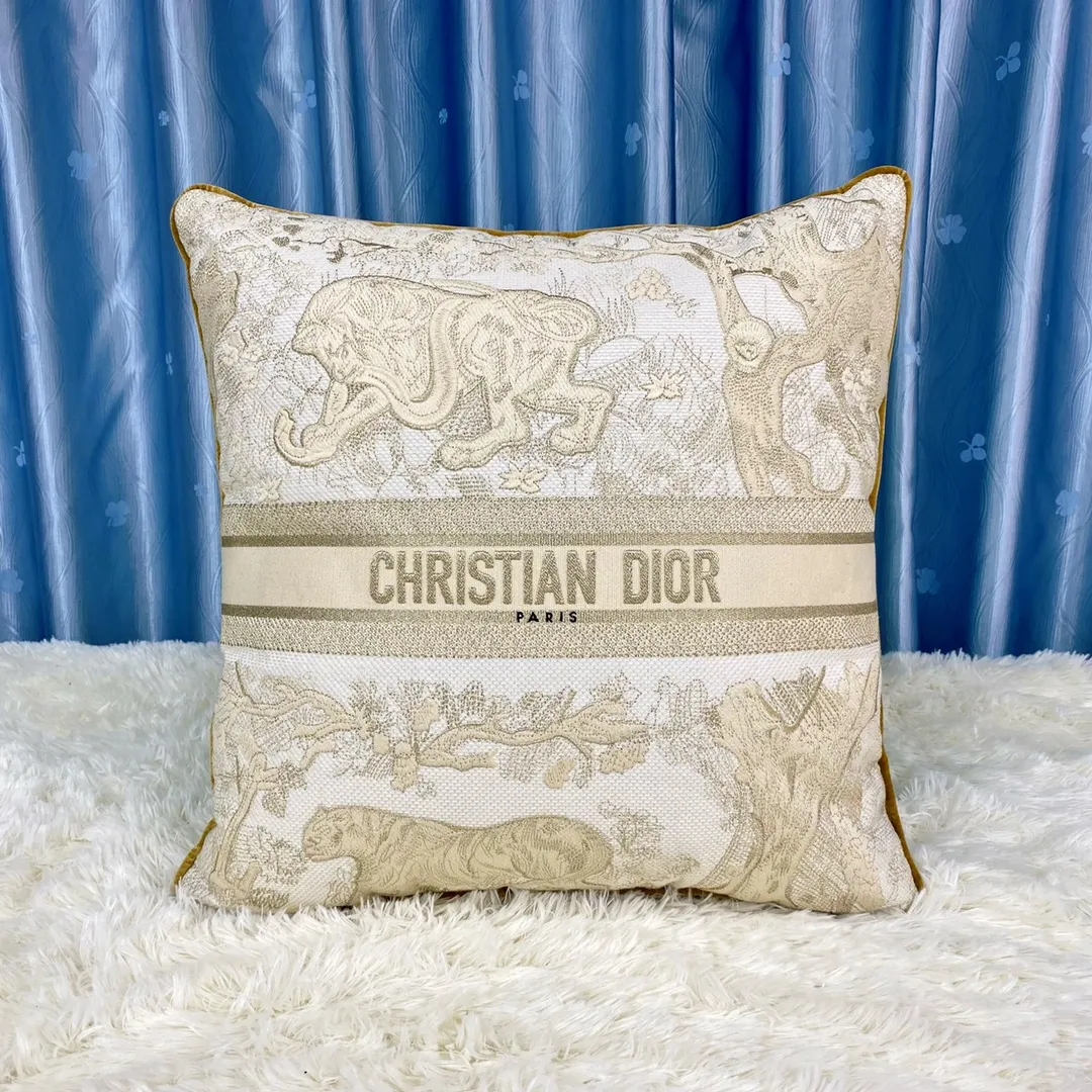 Dior Square Pillow Cream Toile de Jouy | King Decor